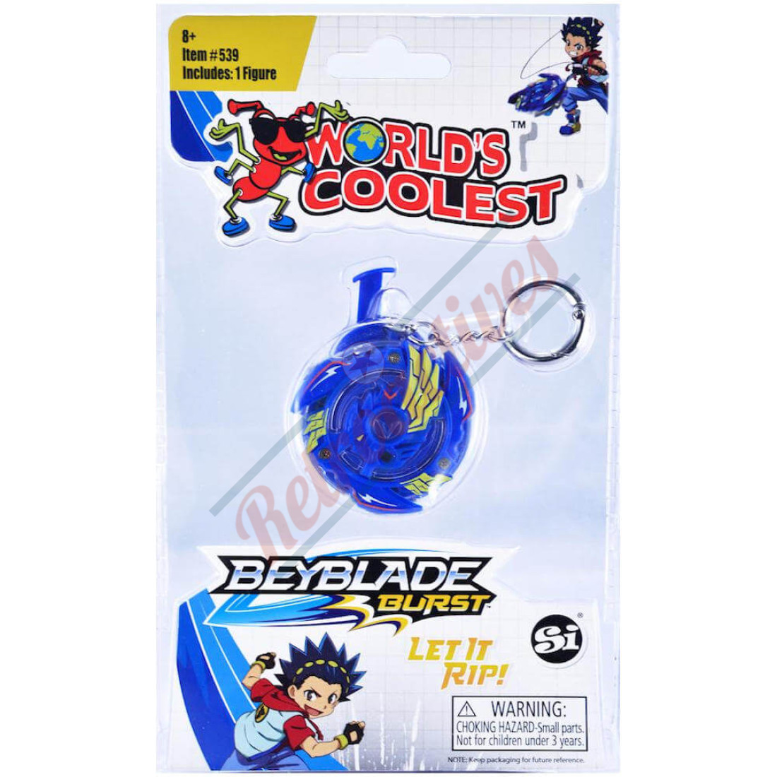 Worlds Coolest Beyblades Blast - Blue Valtryek - Keychain