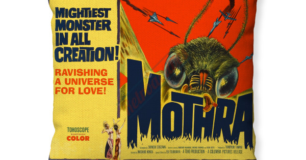 1961 Mothra - Movie Poster - Godzilla Movie Monsters - Handmade ...