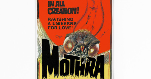 1961 Mothra - Godzilla Movie Monster - Canvas Movie Poster - 24x36 Inches