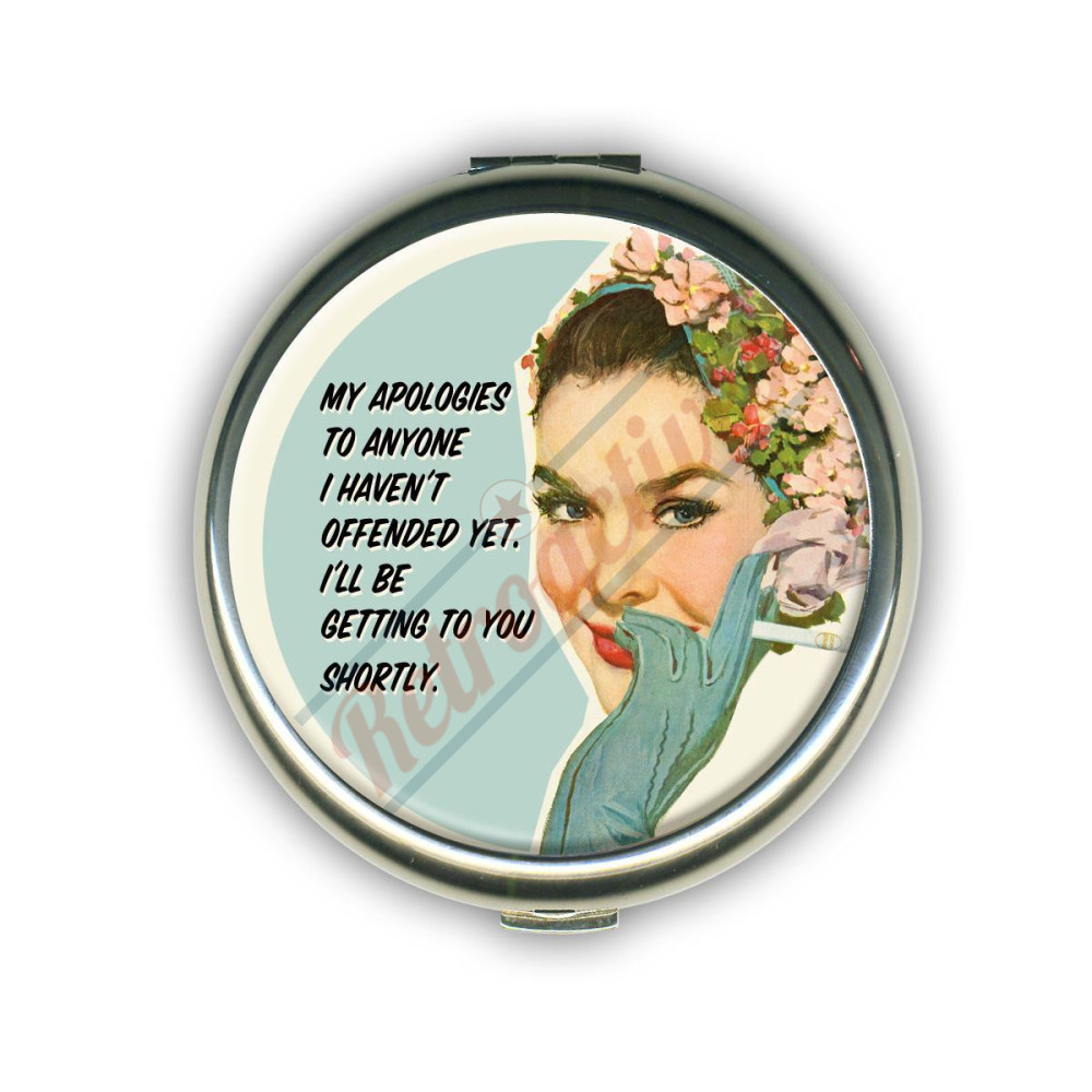 My Apologies Compact Mirror