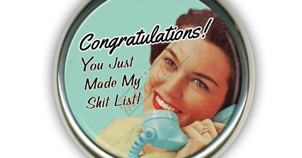 Sh!t List Compact Mirror