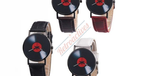 Retro Style Vinyl Record Quartz Unisex Watch