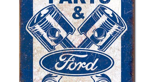 Ford Genuine Parts And Service Tin Sign