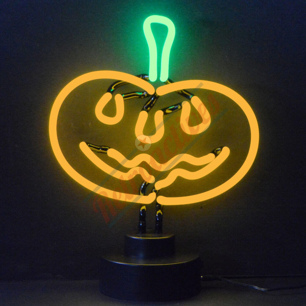 Jack O Lantern Halloween Neon Sculpture