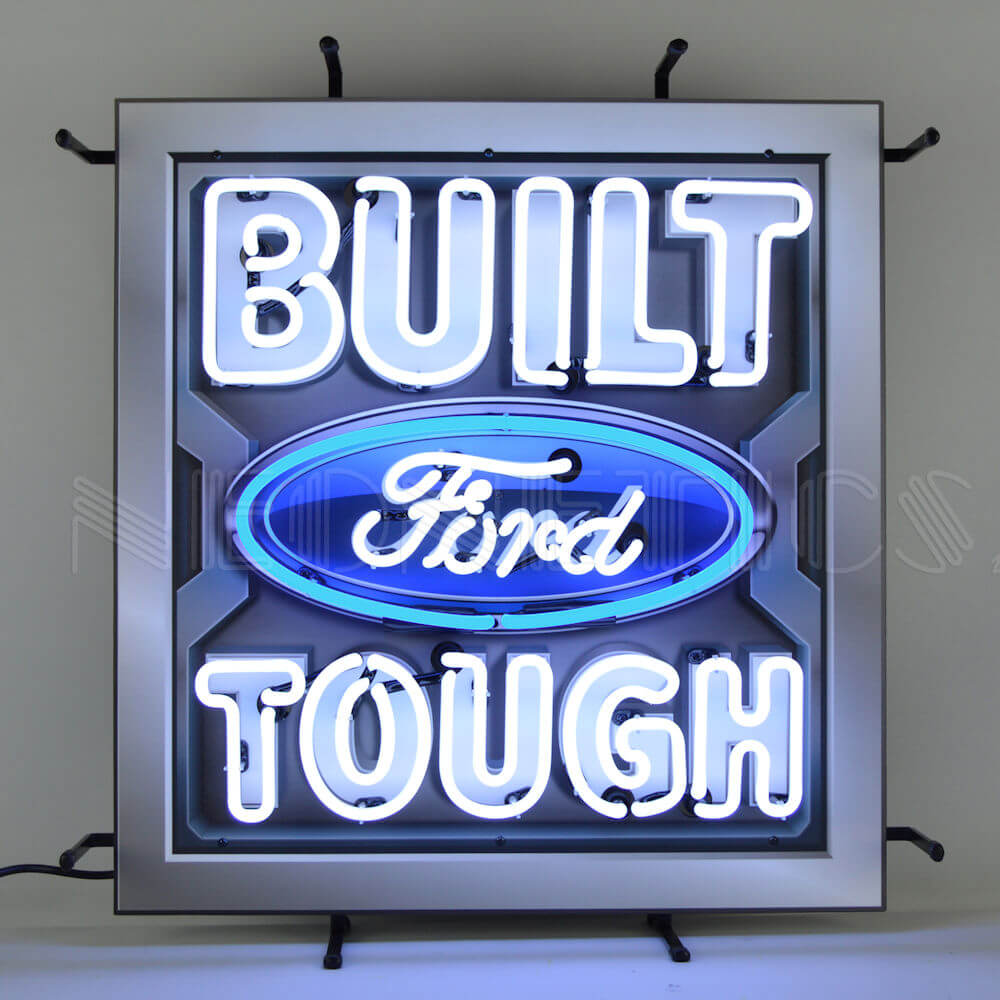 Built Ford Tough Tin Sign
