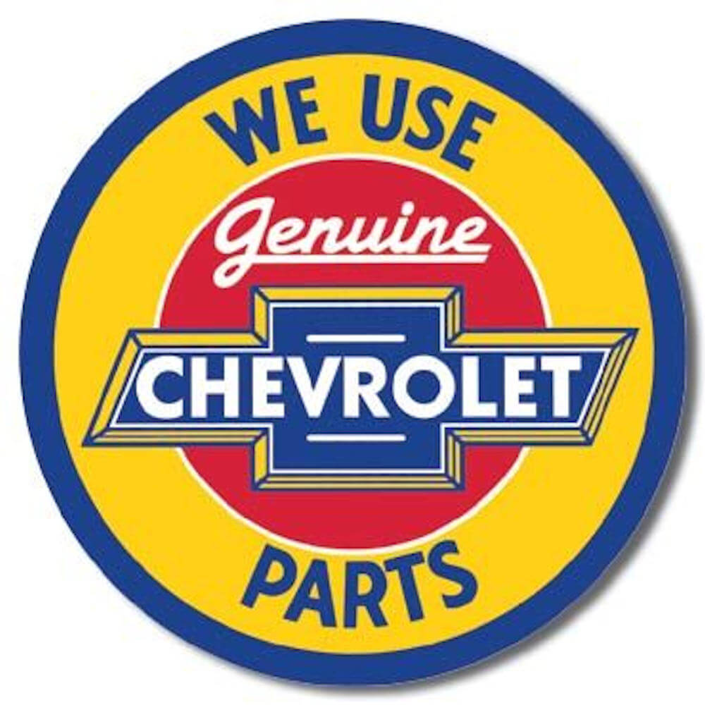 Genuine Chevrolet Parts Tin Sign