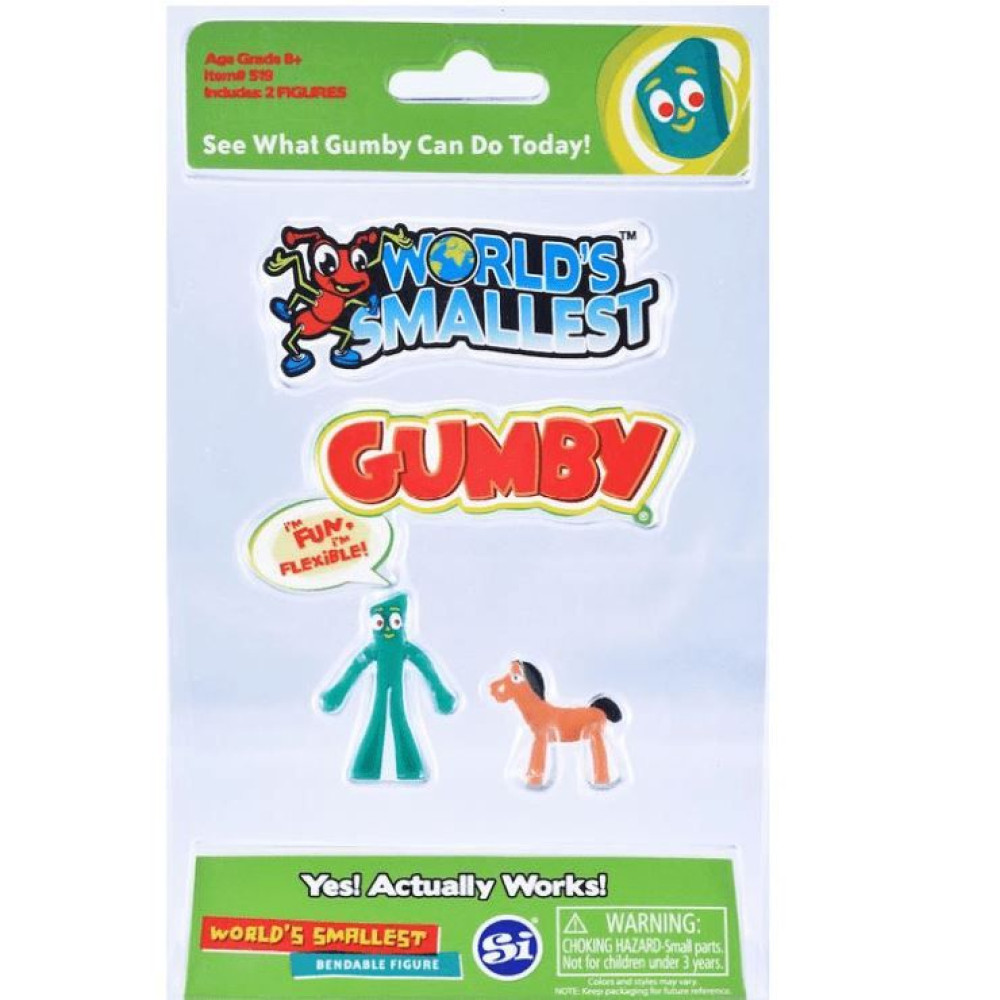 50th Anniversary Edition Gumby and Pokey Mini Bendable Pair